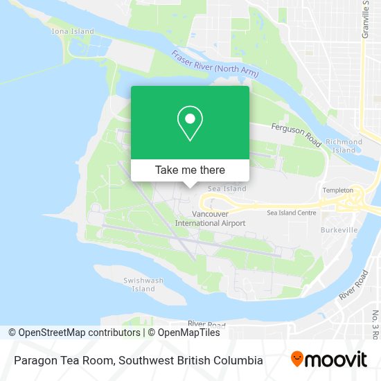 Comment aller à Paragon Tea Room à Richmond en bus ou SkyTrain