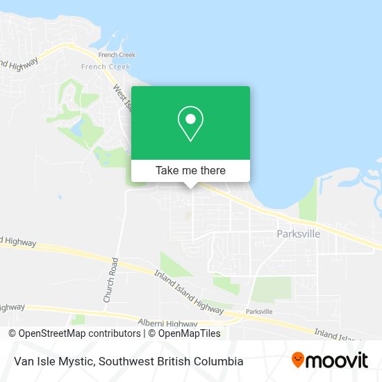 Comment aller à Van Isle Mystic à Parksville en bus
