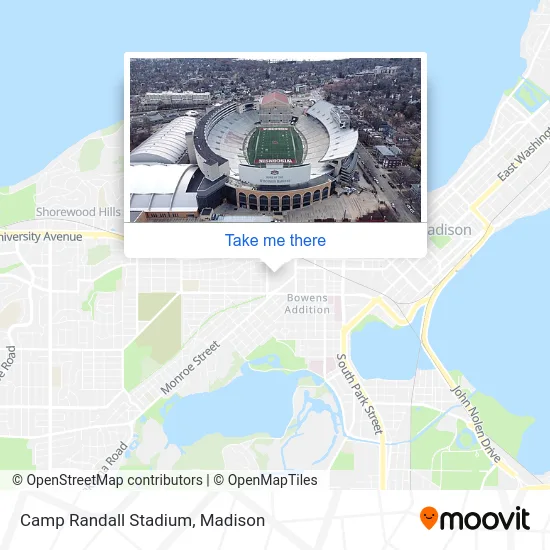 How to Get to Camp Randall Stadium in Madison by Bus?