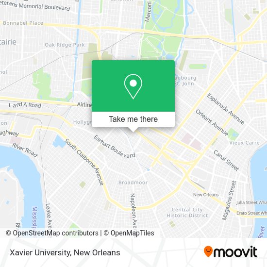 How to Get to Xavier University in New Orleans by Bus?