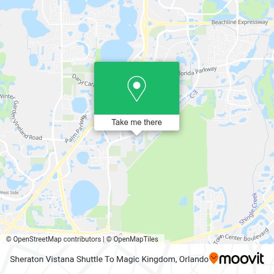 How to get to Sheraton Vistana Shuttle To Magic Kingdom in Orlando by bus?