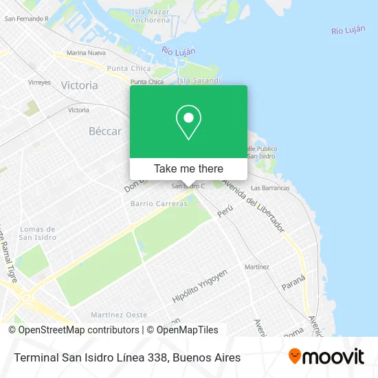 How to Get to Terminal San Isidro Línea 338 by Colectivo or Train?