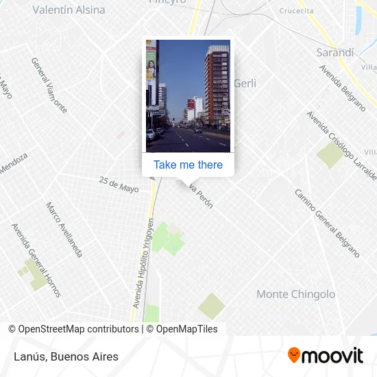 ¿Cómo llegar a Lanús en Colectivo, tren o Subte?