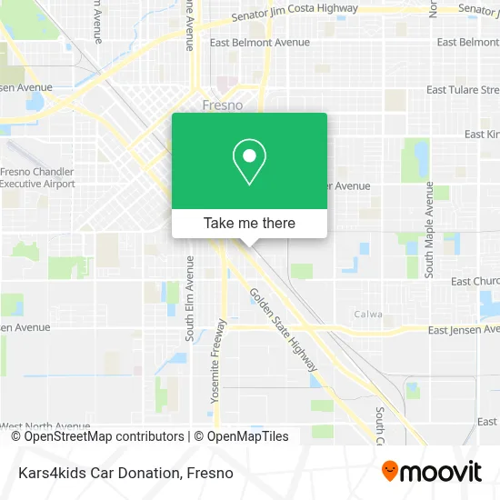 ¿Cómo llegar a Kars4kids Car Donation en Fresno en autobús?