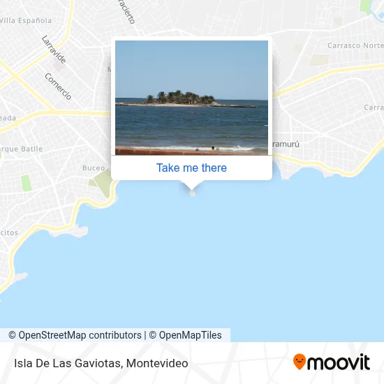 ¿Cómo llegar a Isla De Las Gaviotas en Montevideo en Bus?