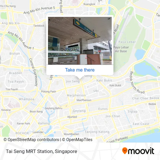 How to Get to Tai Seng MRT Station in Southeast by Metro, Bus or MRT & LRT?