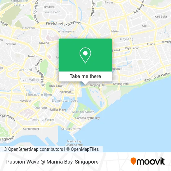 How to Get to Passion Wave @ Marina Bay in Singapore by Bus or Metro?