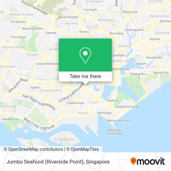 How to get to Jumbo Seafood (Riverside Point) in Singapore by metro or bus?