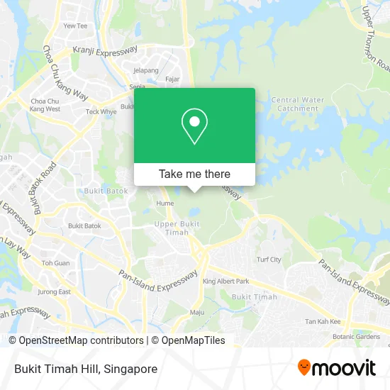 How to Get to Bukit Timah Hill in Northwest by Bus or Metro?