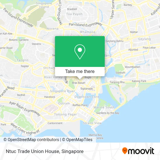 How to Get to Ntuc Trade Union House in Singapore by Bus or Metro?