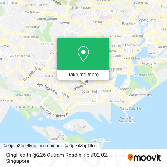 How to Get to SingHealth @226 Outram Road blk b #02-02 in Singapore by ...