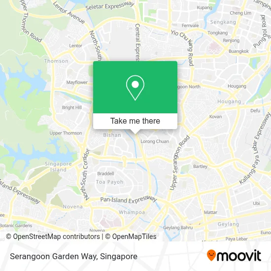How to Get to Serangoon Garden Way in Singapore by Bus or Metro?