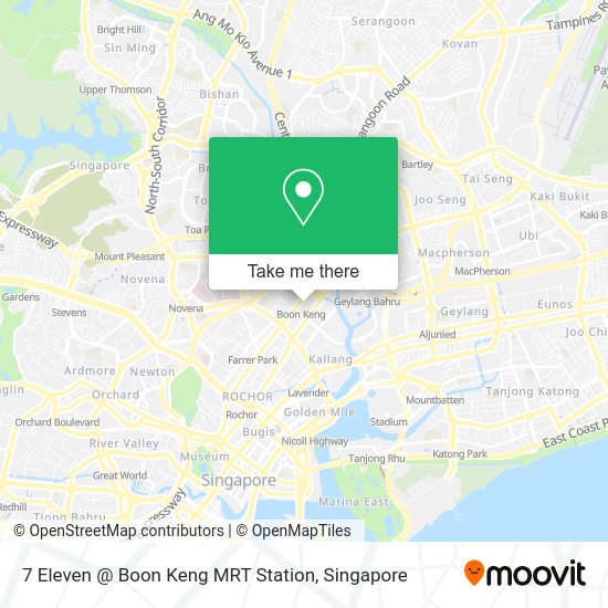 How to Get to 7 Eleven @ Boon Keng MRT Station in Singapore by Bus ...