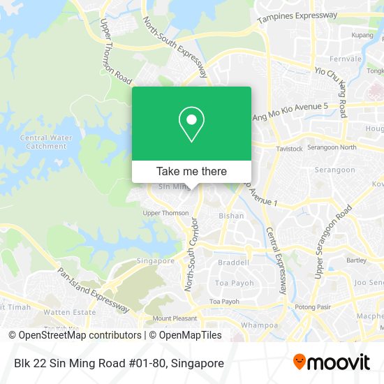 How to Get to Blk 22 Sin Ming Road #01-80 in Singapore by Bus or Metro?