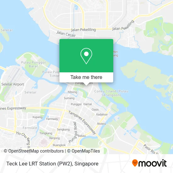 How to Get to Teck Lee LRT Station (PW2) in Northeast by Metro or Bus?