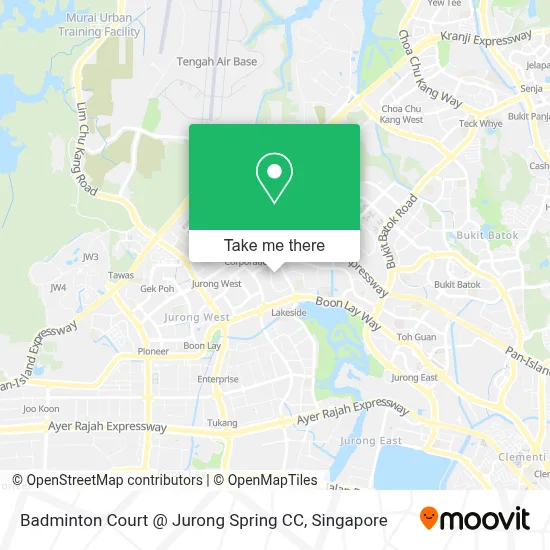 How to Get to Badminton Court @ Jurong Spring CC in Southwest by Bus or ...