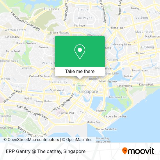 How to Get to ERP Gantry @ The cathay in Singapore by Bus or Metro?