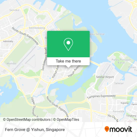 How to Get to Fern Grove @ Yishun in Northwest by Bus or Metro?