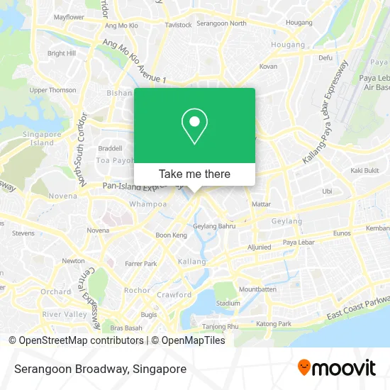 How to Get to Serangoon Broadway in Singapore by Metro or Bus?