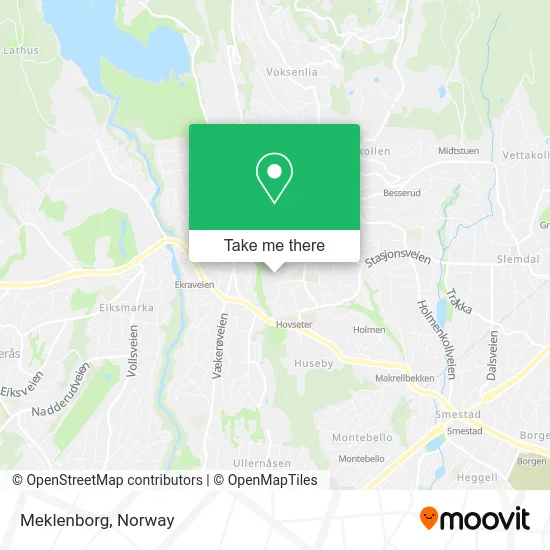 How to Get to Meklenborg in Oslo by Bus, Subway, Light Rail or Train?