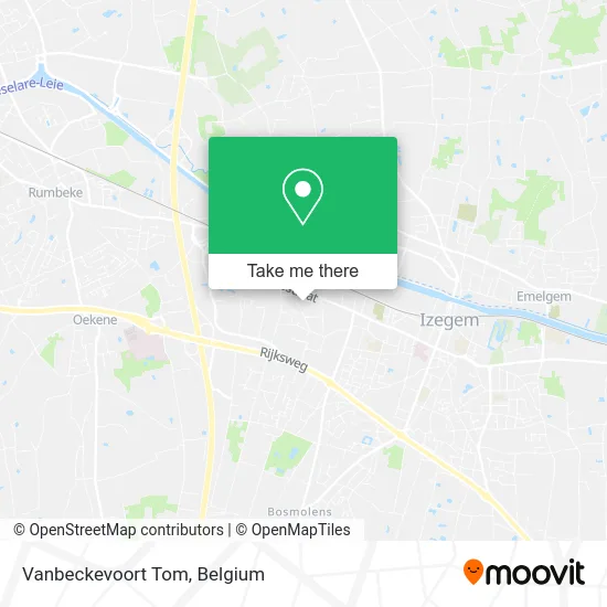 How to Get to Vanbeckevoort Tom in Izegem by Bus or Train?