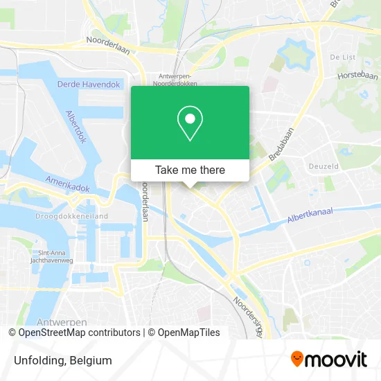 How to Get to Unfolding in Antwerp by Bus, Light Rail or Train?