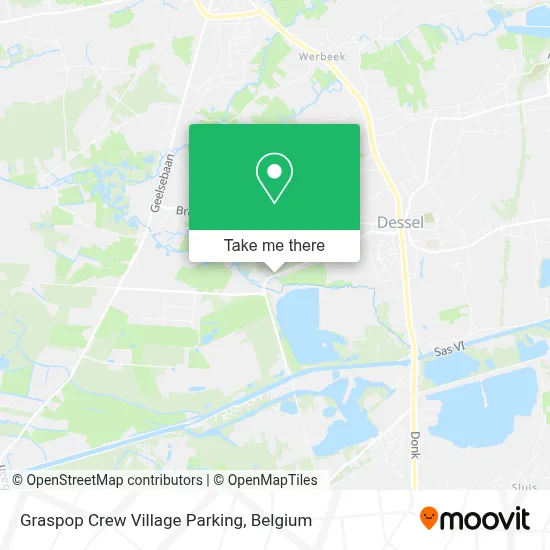 How to Get to Graspop Crew Village Parking in Dessel by Bus or Train?