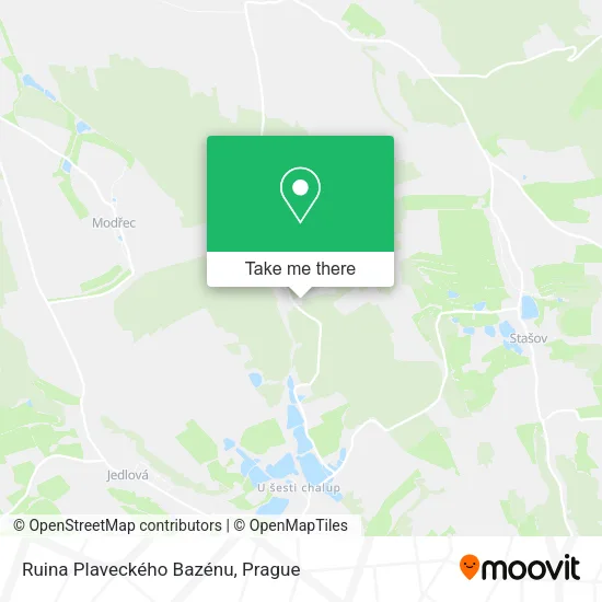How to get to Ruina Plaveckého Bazénu with public transit?