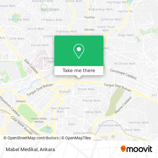 How to Get to Mabel Medikal in Çankaya by Bus or Subway?