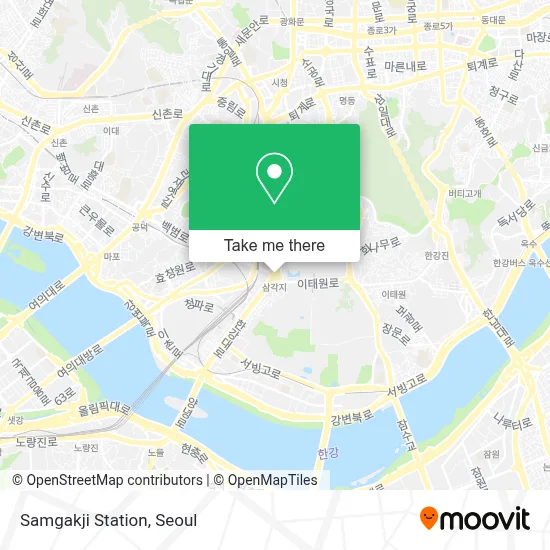 How to Get to Samgakji Station in Yongsan-gu, Seoul by Subway or Bus?