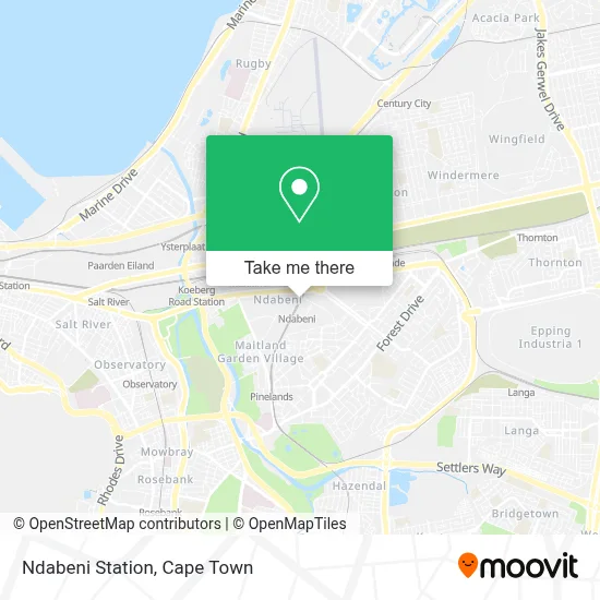 How to Get to Ndabeni Station in Cape by Train or Bus?