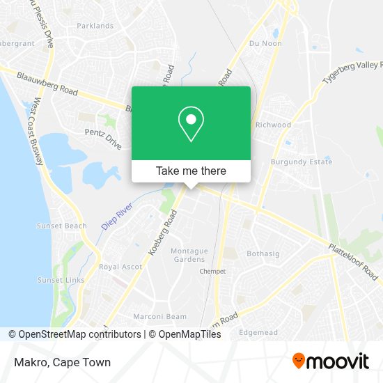 How to Get to Makro in Cape by Bus or Train?