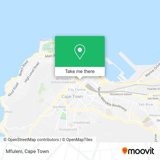How to get to Mfuleni in Goodwood by train or bus?
