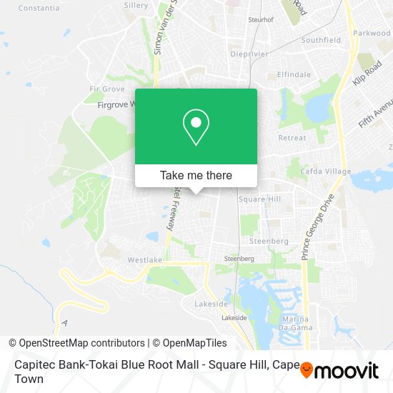 How to Get to Capitec Bank-Tokai Blue Root Mall - Square Hill in Simon ...