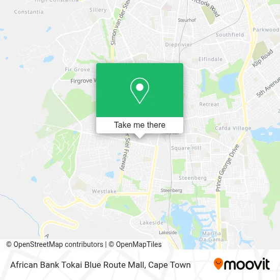 How to Get to African Bank Tokai Blue Route Mall in Simon Town by Train ...