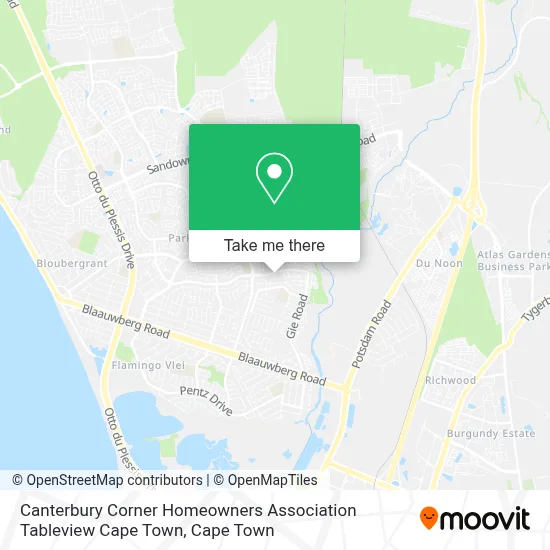 How to Get to Canterbury Corner Homeowners Association Tableview Cape ...