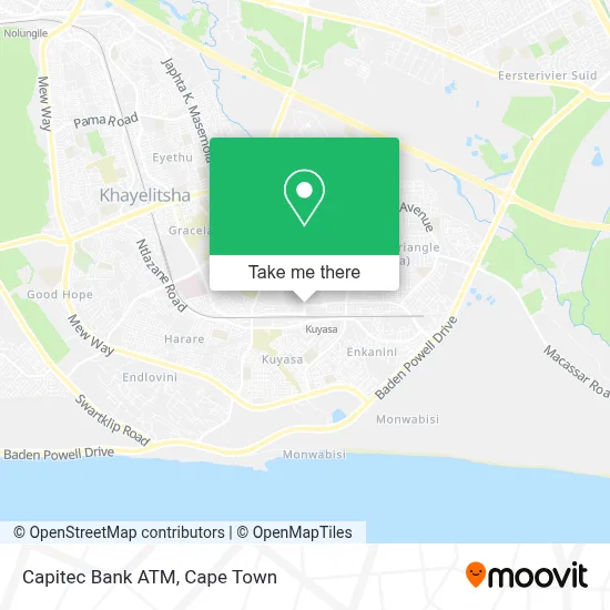 How to Get to Capitec Bank ATM in Mitchells Plain by Train or Bus?