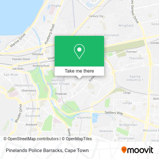 How to Get to Pinelands Police Barracks in Wynberg by Train or Bus?