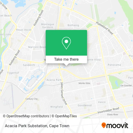 How to Get to Acacia Park Substation in Bellville by Train or Bus?