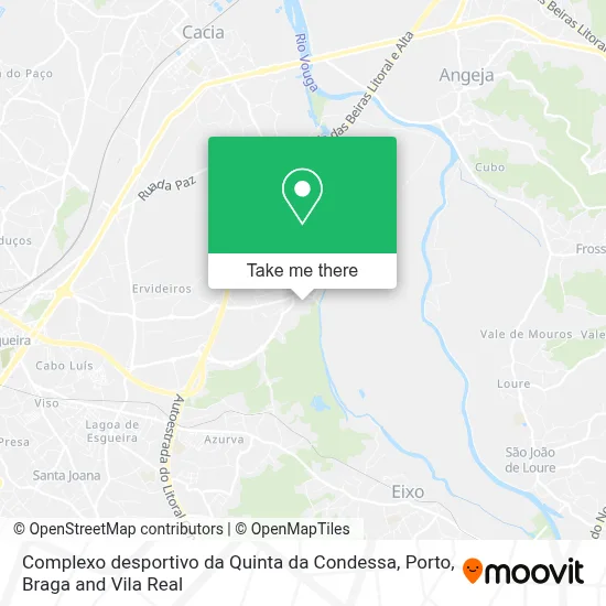 Como chegar a Complexo desportivo da Quinta da Condessa em Aveiro por ...
