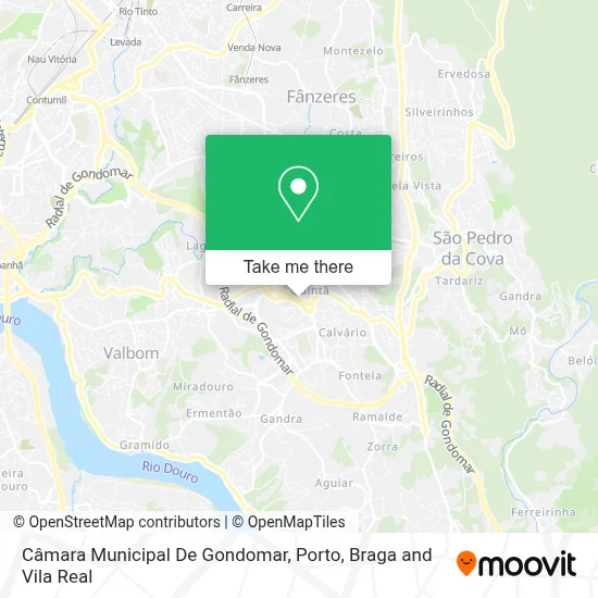 Como chegar a Câmara Municipal De Gondomar em Gondomar (São Cosme ...