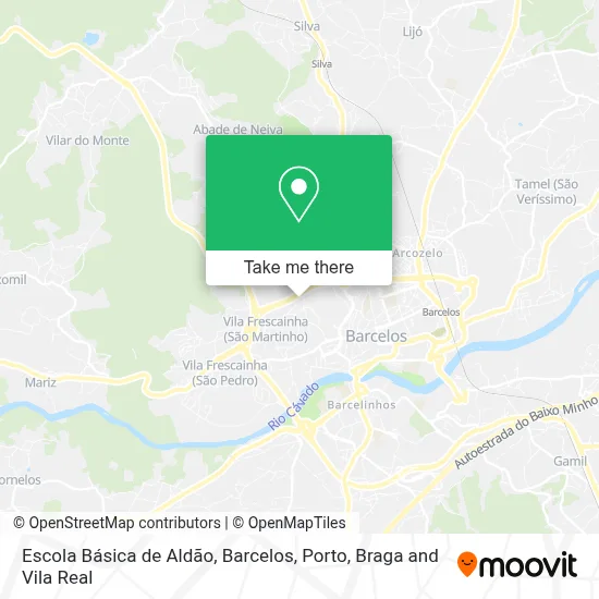 Como chegar a Escola Básica de Aldão, Barcelos em Barcelos, Vila Boa e ...