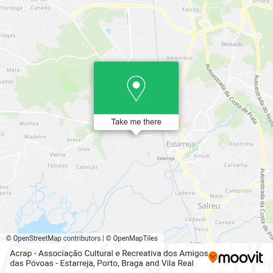 Como chegar a Acrap - Associação Cultural e Recreativa dos Amigos das ...