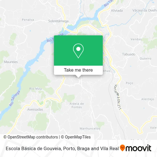 Como chegar a Escola Básica de Gouveia em Marco por autocarro ou comboio?