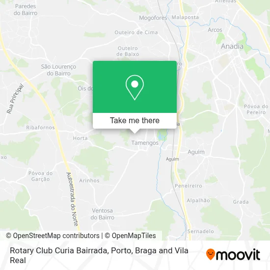 Como chegar a Rotary Club Curia Bairrada em Anadia por autocarro ou ...