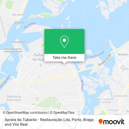 Como chegar a Apraia do Tubarão - Restauração Lda em Gafanha da Nazaré ...