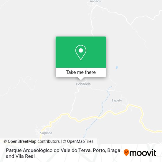 Como chegar a Parque Arqueológico do Vale do Terva em Ardãos e Bobadela ...