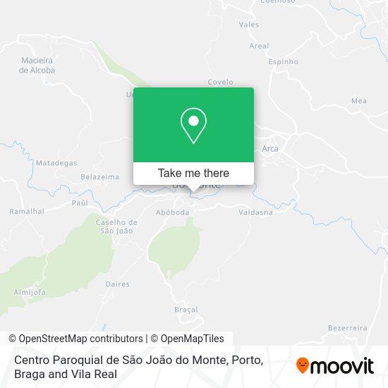 Como chegar a Centro Paroquial de São João do Monte em São João do Monte e Mosteirinho por ...