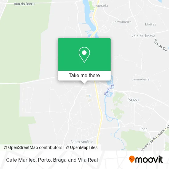 Como chegar a Cafe Marileo em Vagos e Santo António por autocarro?
