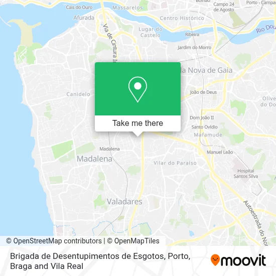 Como chegar a Brigada de Desentupimentos de Esgotos em Mafamude e Vilar ...
